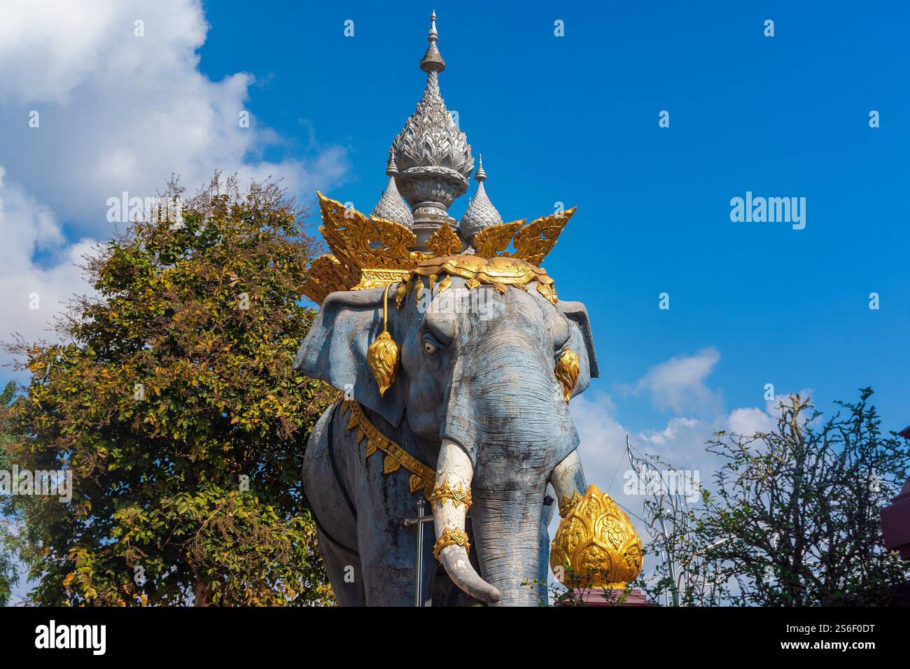 Religious statues in the Golden Triangle, Thailand Stock Photo - Alamy