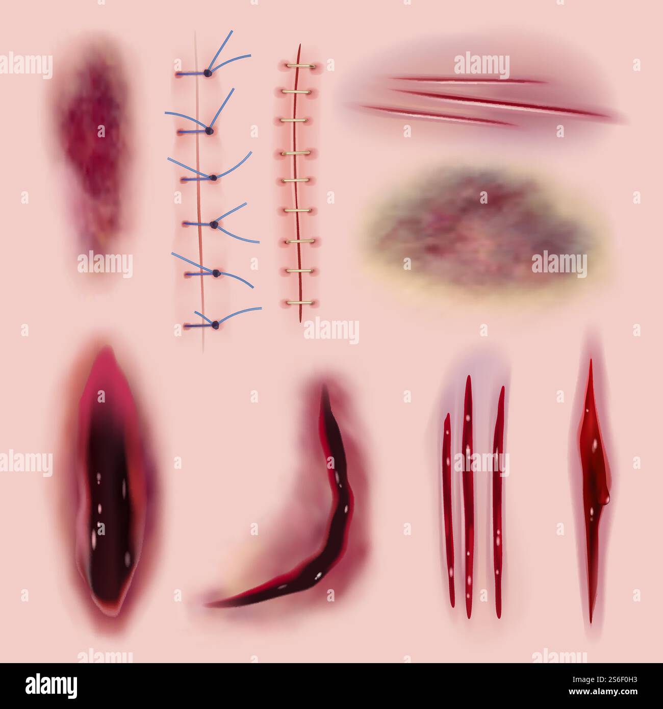 Bloody gash Stock Vector Images - Alamy