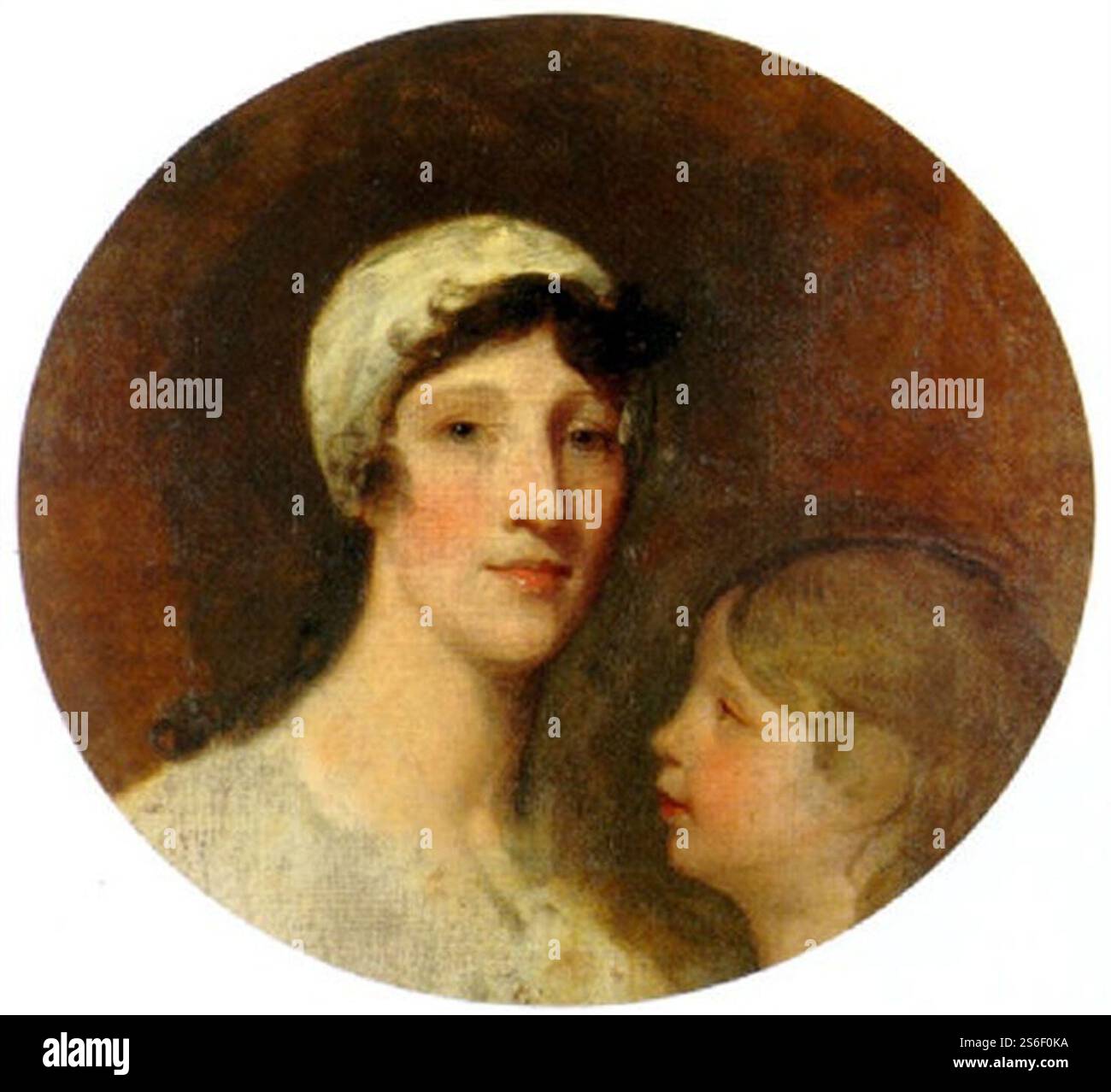 Gilbert Stuart- Mrs. Samuel Blodget and her daughter, Elinor Matilda ...