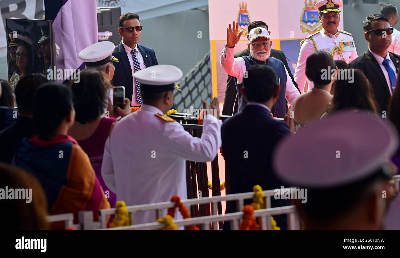 Mumbai, India. 15th Jan, 2025. MUMBAI, INDIA - JANUARY 15: PM Narendra ...