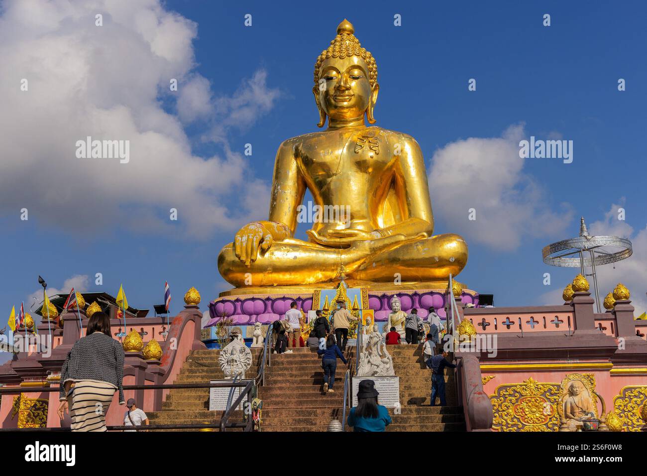 Religious statues in the Golden Triangle, Thailand Stock Photo - Alamy