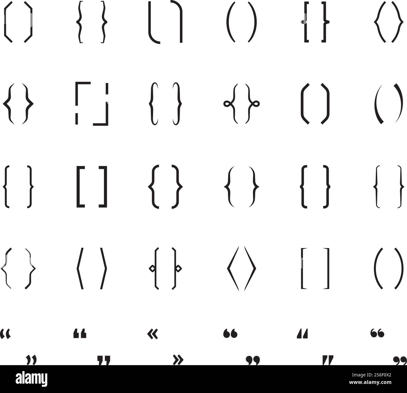 Curly braces. Parenthesis school signs print brackets vector symbols ... Curly braces. Parenthesis school signs print brackets vector symbols ...