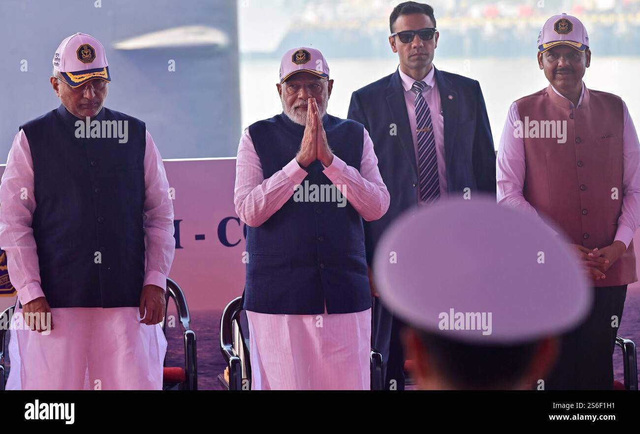 Mumbai, India. 15th Jan, 2025. MUMBAI, INDIA - JANUARY 15: PM Narendra ...