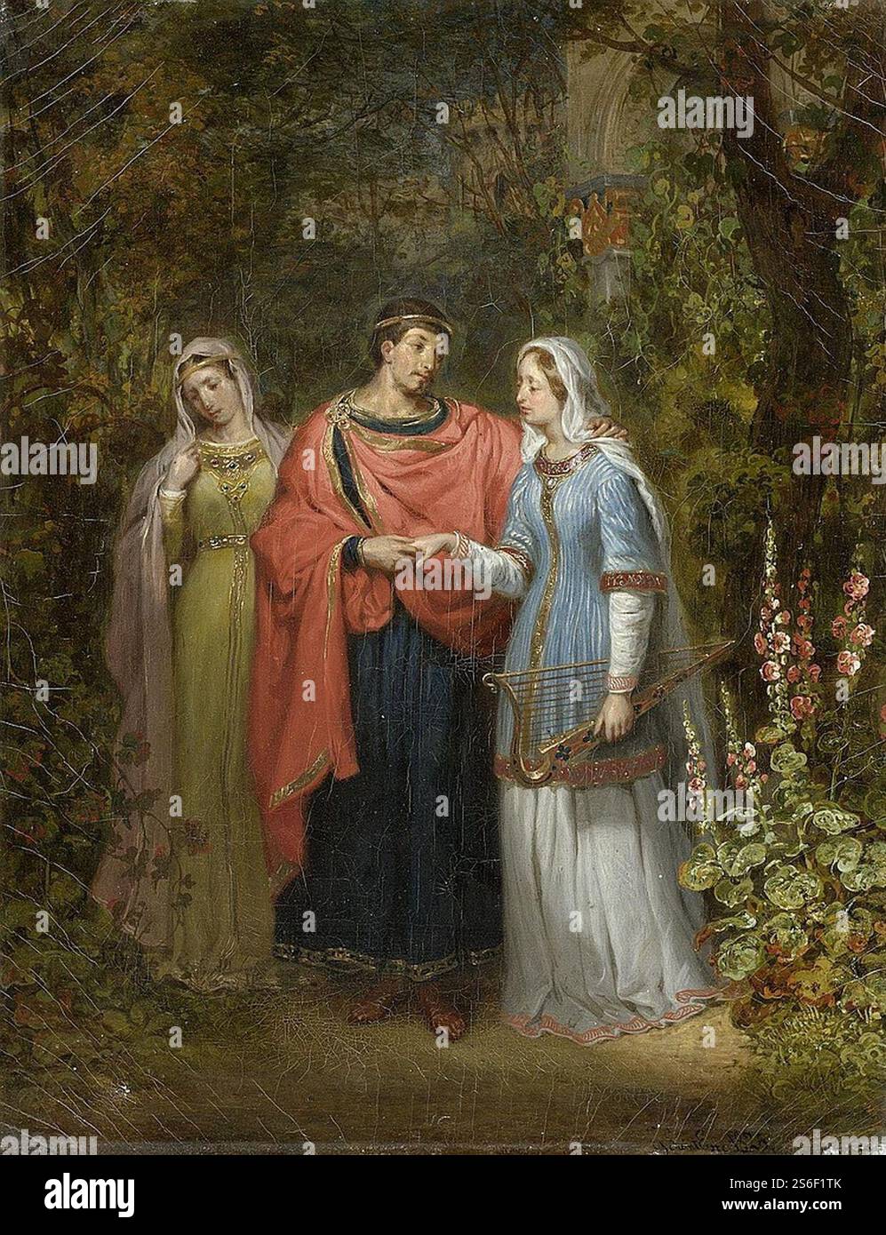 Gillot Saint-Èvre - Charles the Bald and Richilde Stock Photo - Alamy