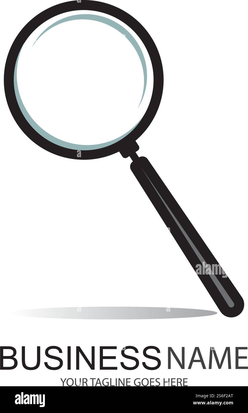 magnifying glass icon logo element illustration,magnifying glass symbol ...