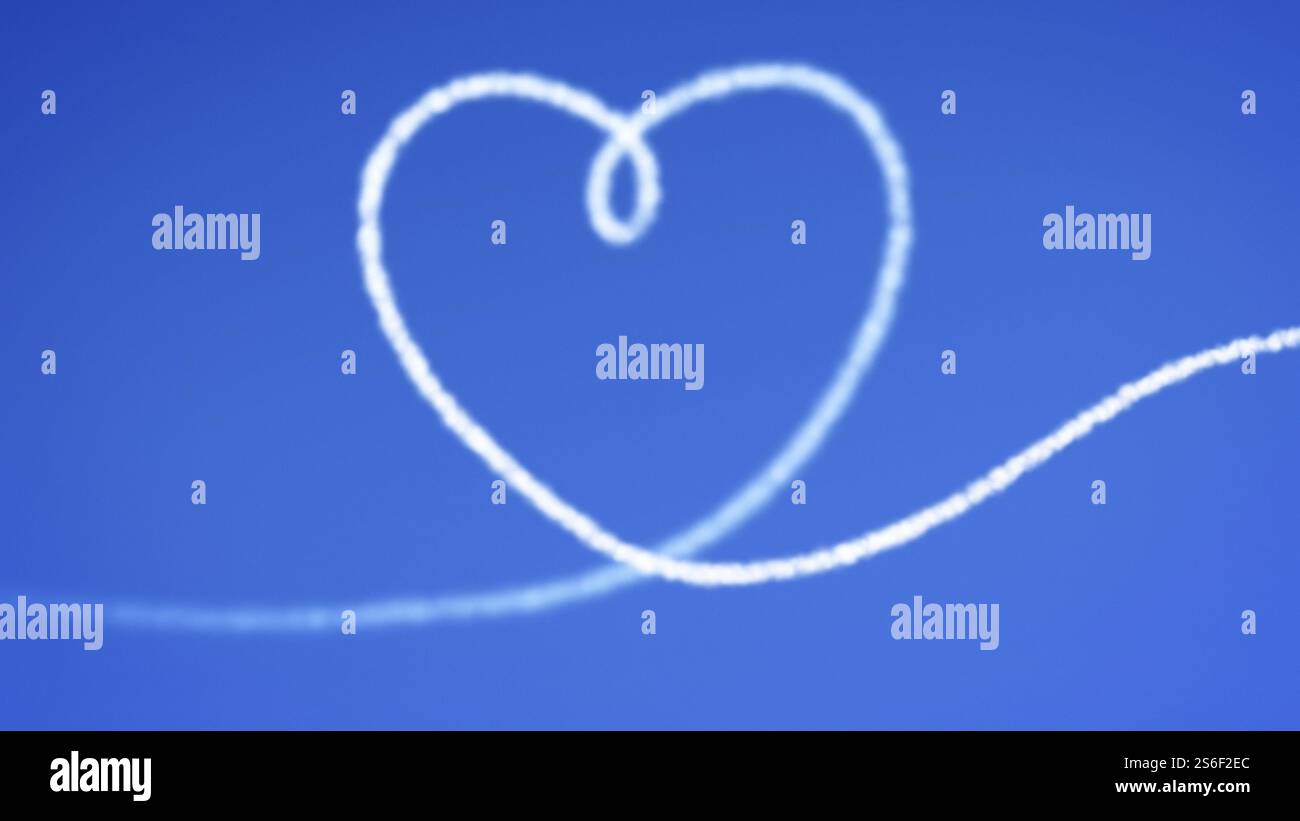 Heart sky trails hi-res stock photography and images - Alamy