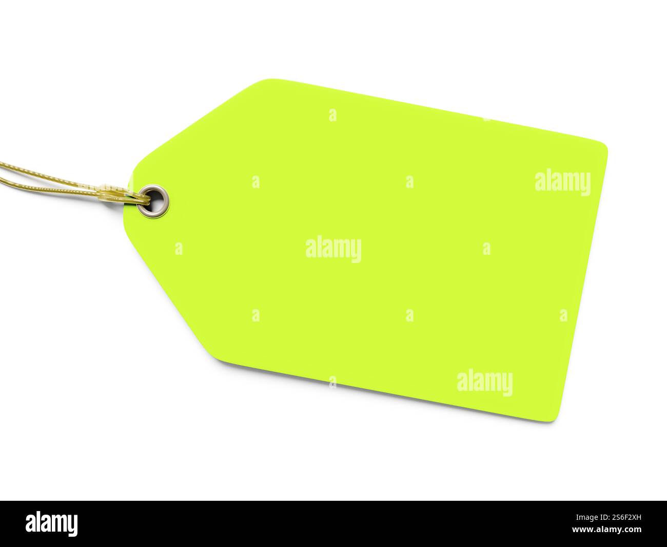 3d illustration of a typical green price tag isolated on white ...
