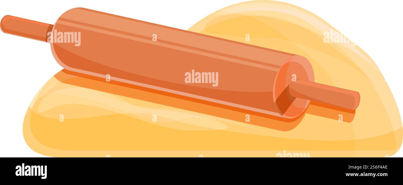 Egg dough roll icon. Cartoon of egg dough roll vector icon for web ...