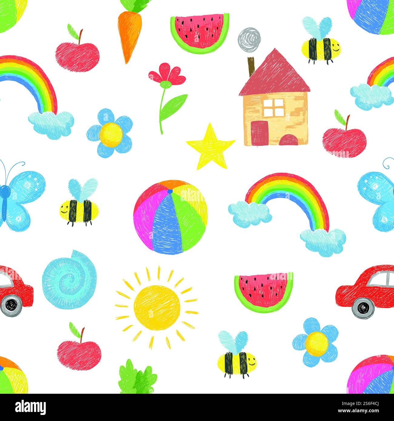 rough objects drawing for kids