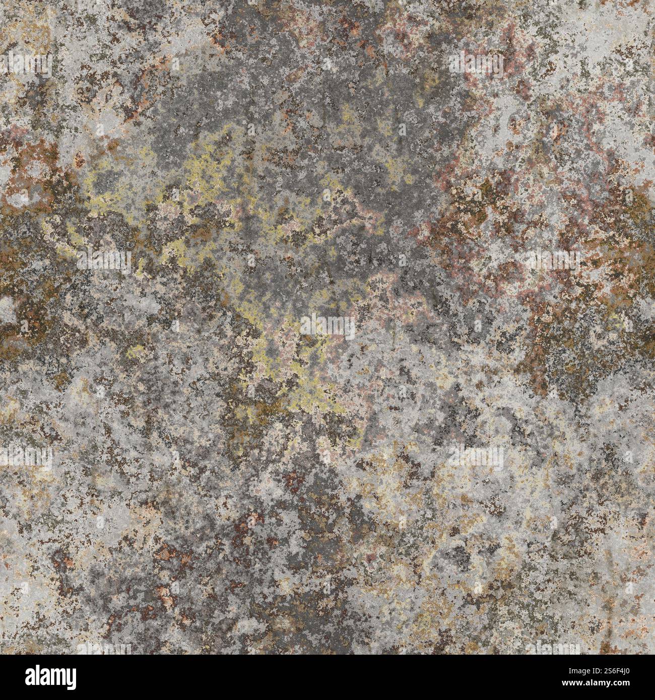 2d illustration of a seamless lichen background Stock Photo - Alamy