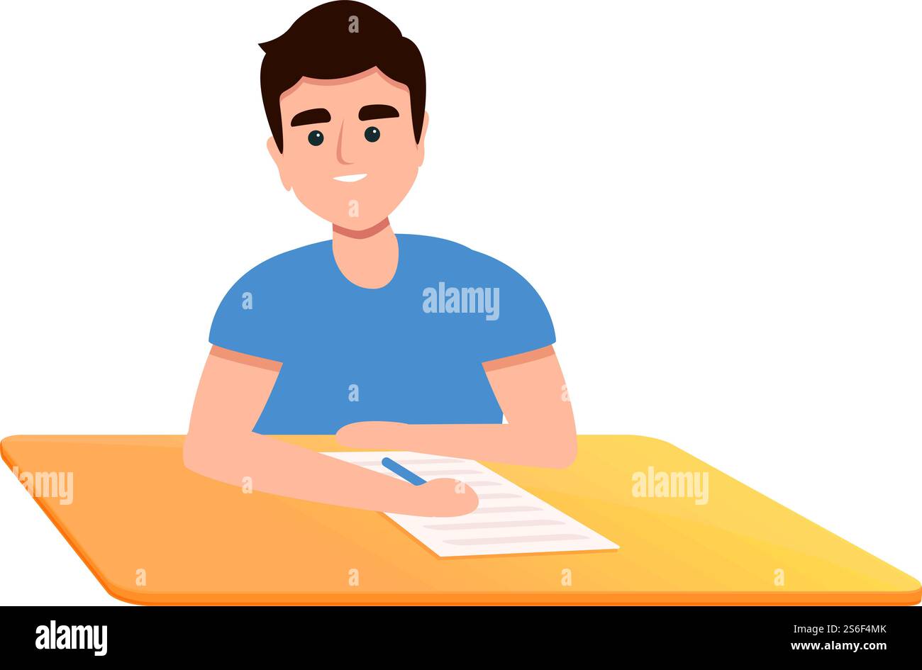 Writing school test icon. Cartoon of writing school test vector icon ...