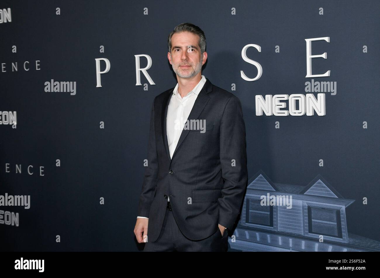 Composer Zack Ryan attends the premiere of "Presence" at AMC Lincoln ...