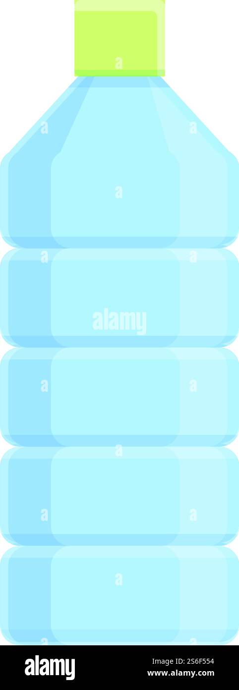 Biodegradable plastic transparent bottle icon. Cartoon of biodegradable ...
