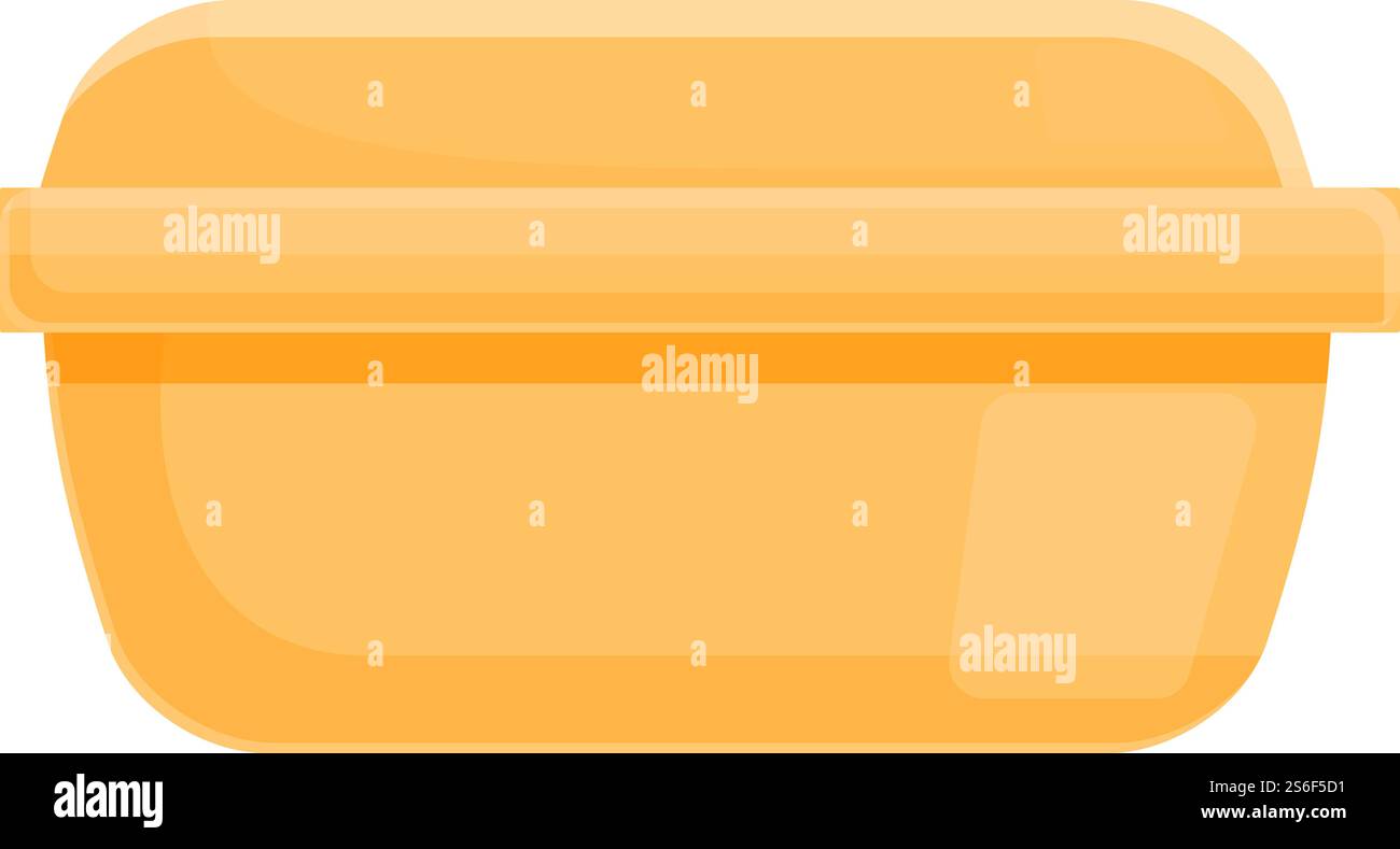 Biodegradable plastic container icon. Cartoon of biodegradable plastic ...
