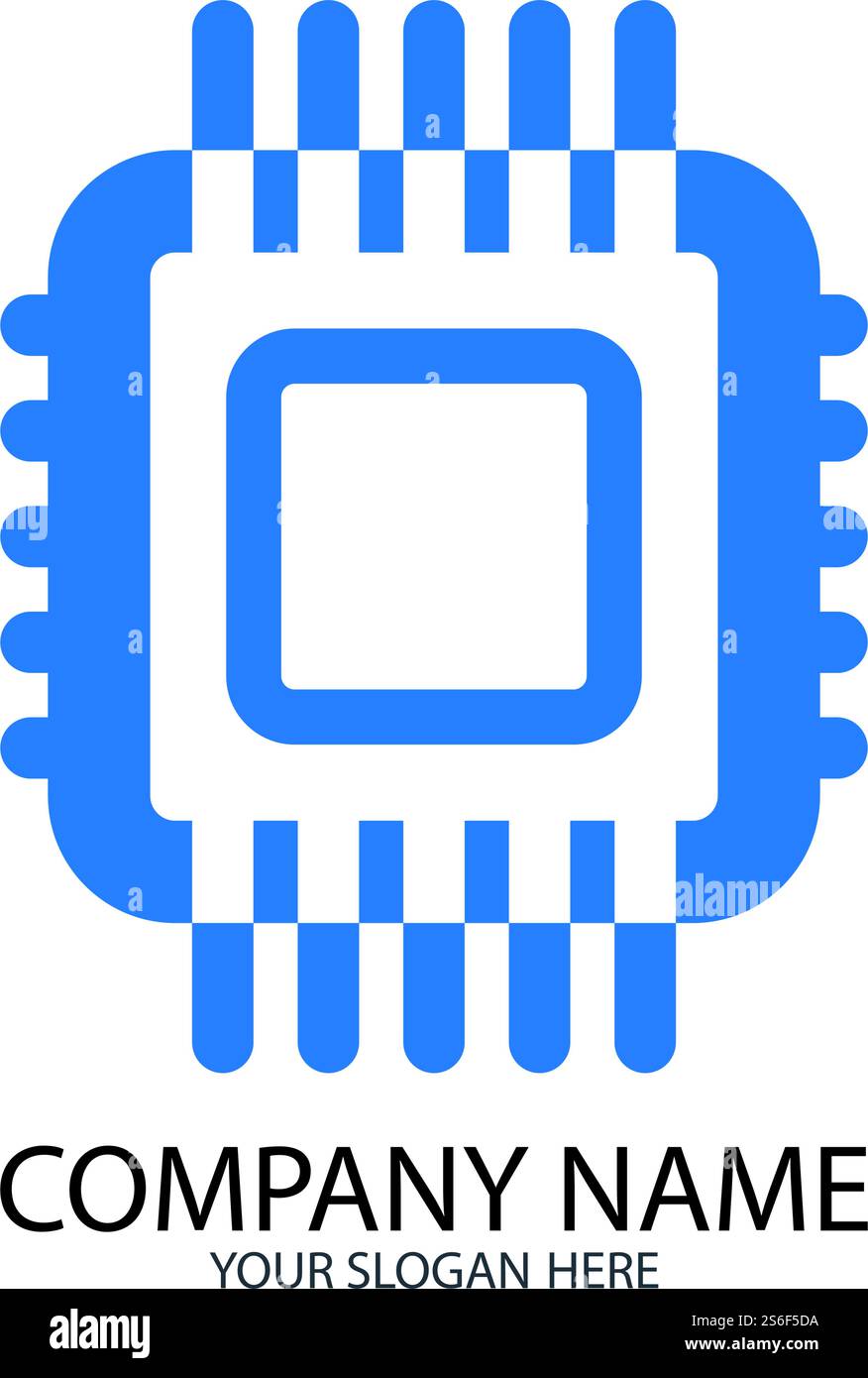 CPU simple vector icon illustration symbol template Stock Vector Image ...