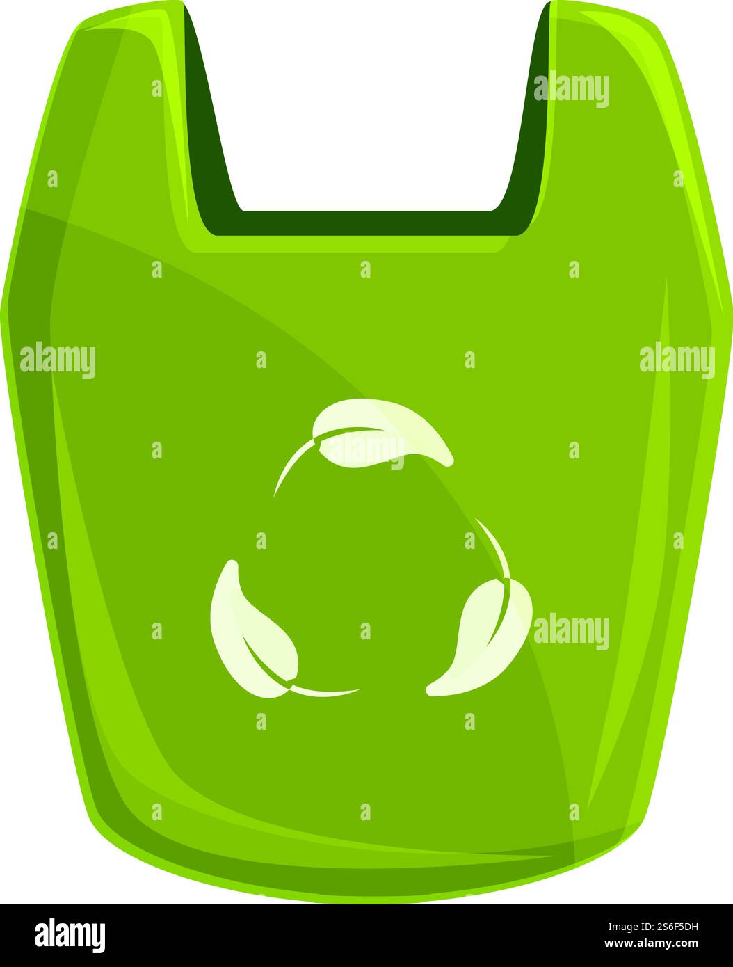 Biodegradable plastic bag icon. Cartoon of biodegradable plastic bag ...