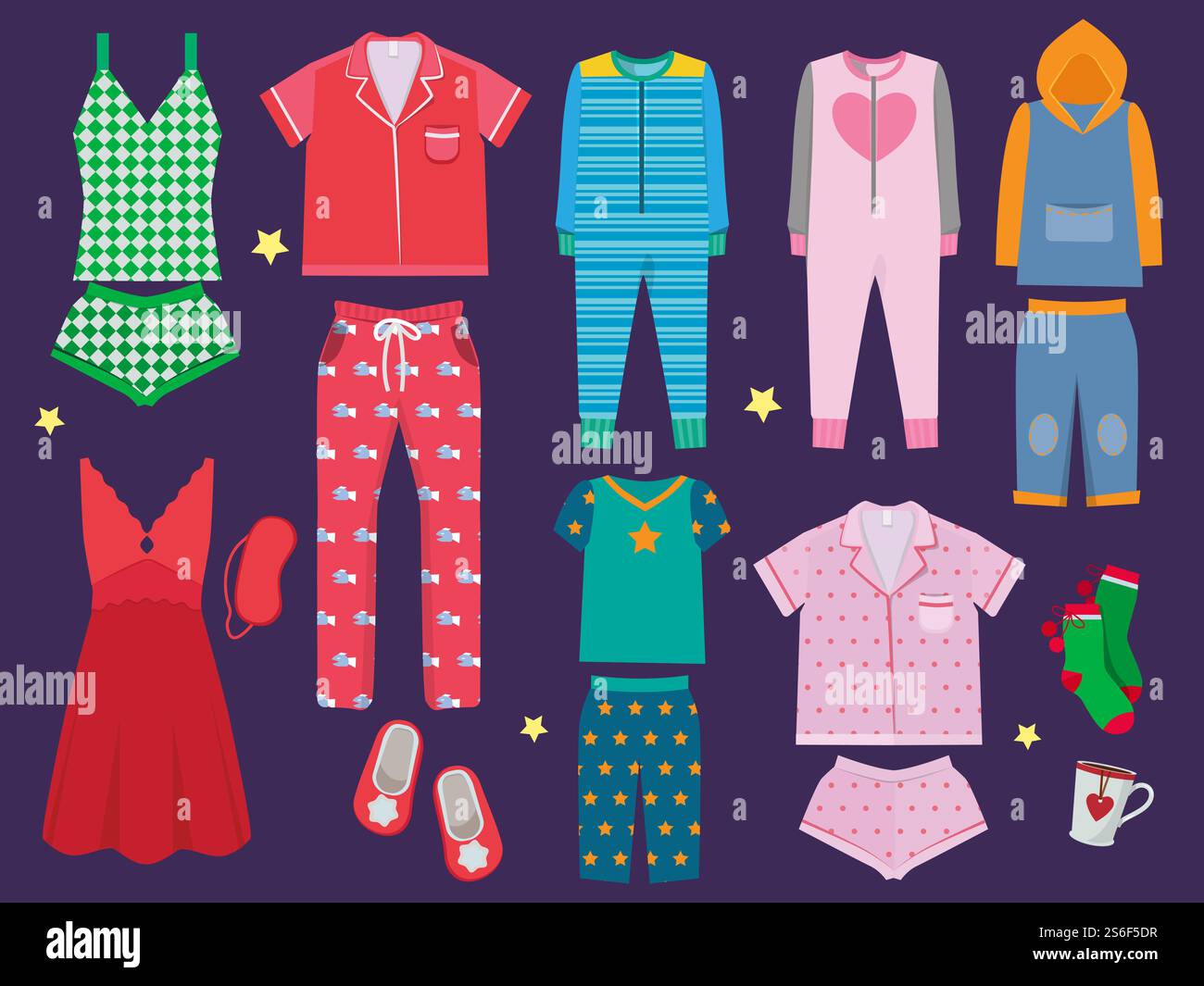 Sleeping garment Stock Vector Images - Alamy