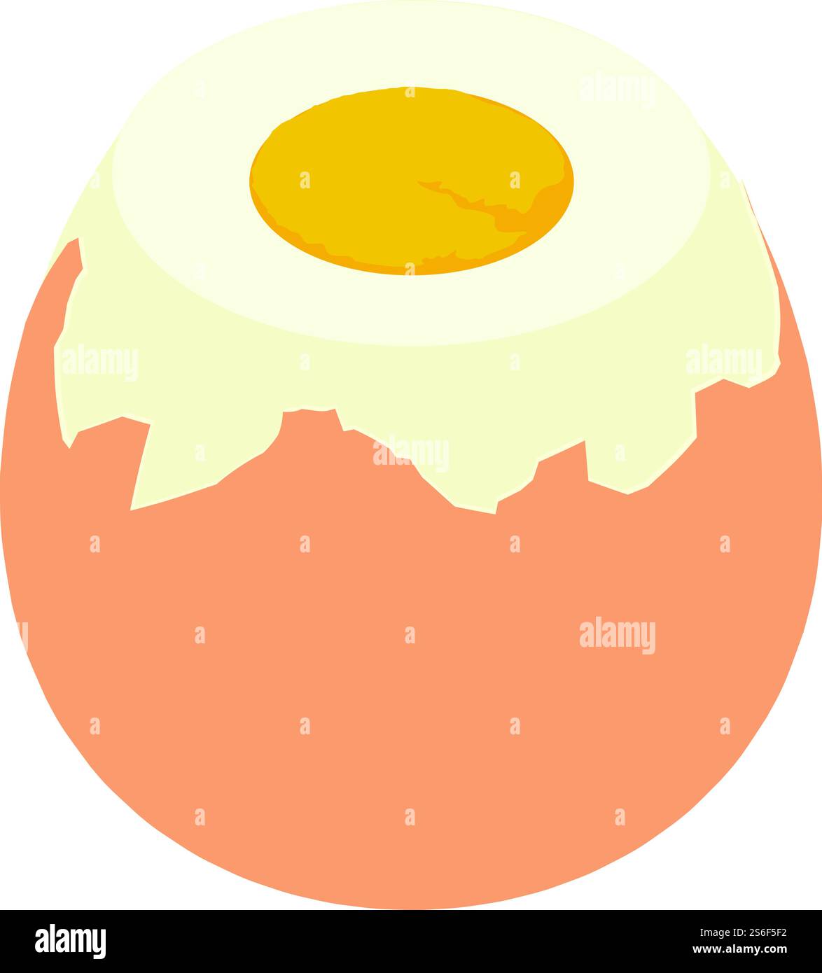 Boiled egg icon. Isometric of boiled egg vector icon for web design isolated on white background ...