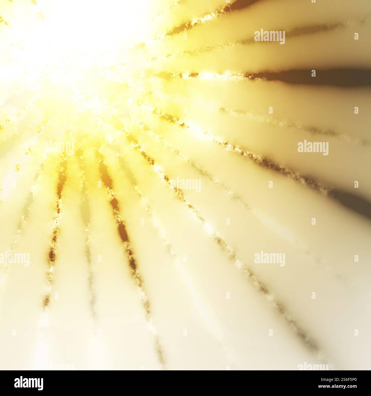 Illustration of an abstract golden sun burst Stock Photo - Alamy