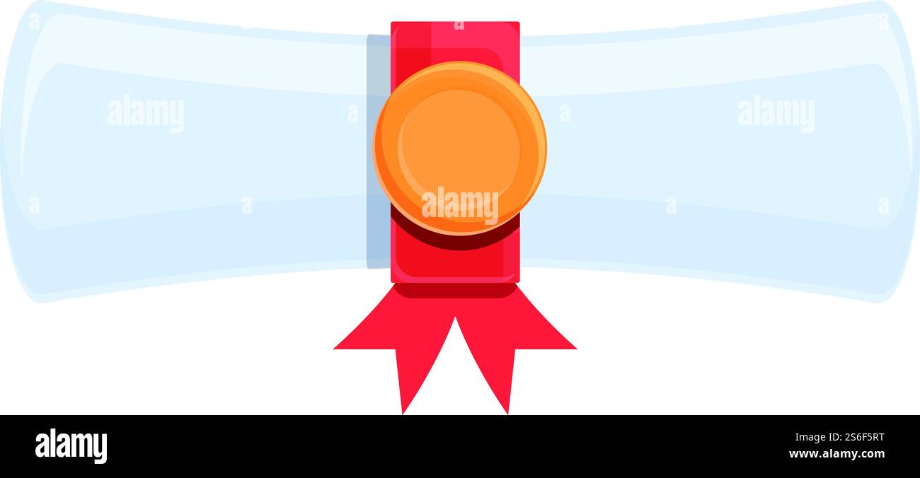 Graduation paper diploma icon. Cartoon of graduation paper diploma ...