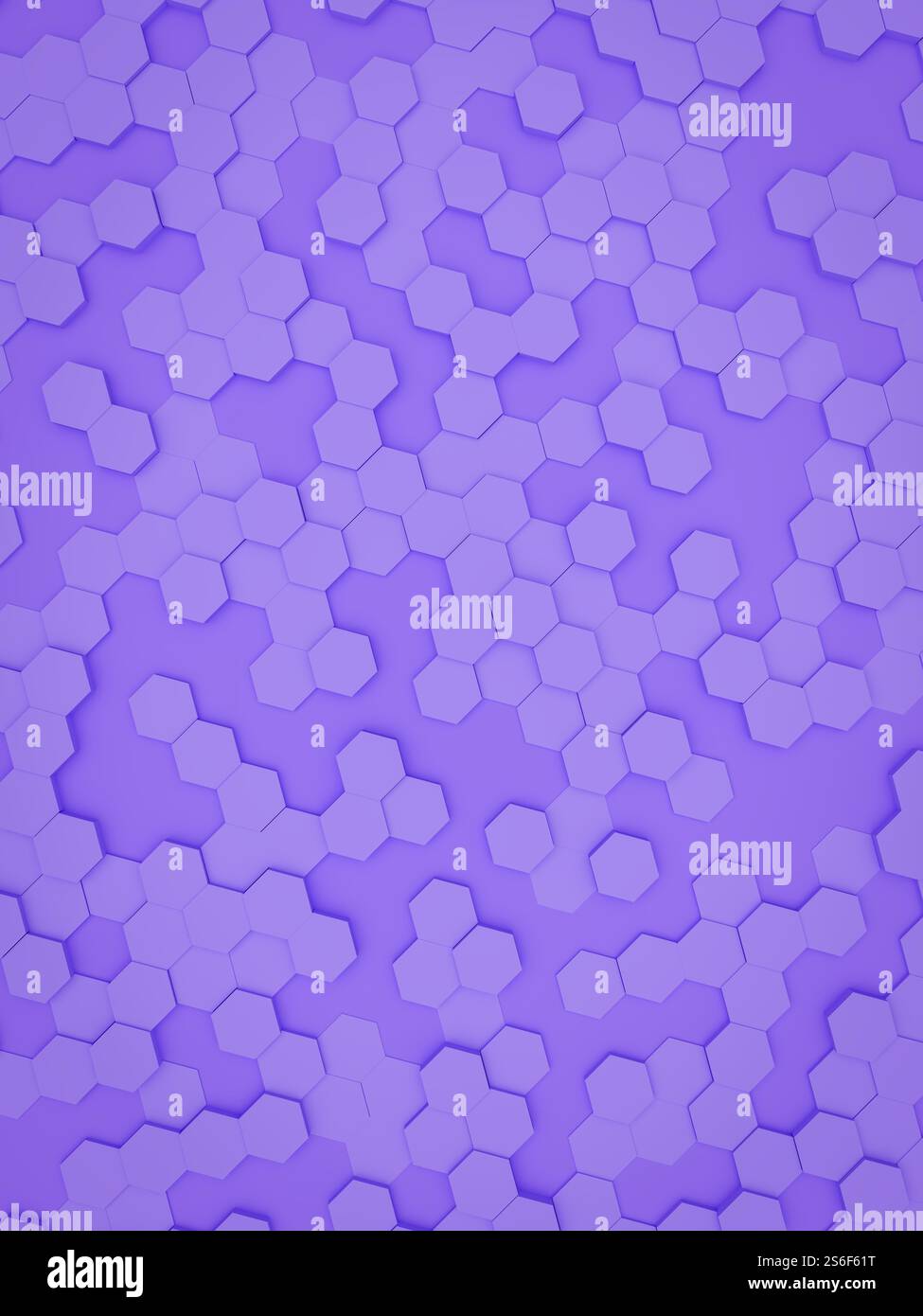 3d illustration of a purple hexagon background Stock Photo - Alamy