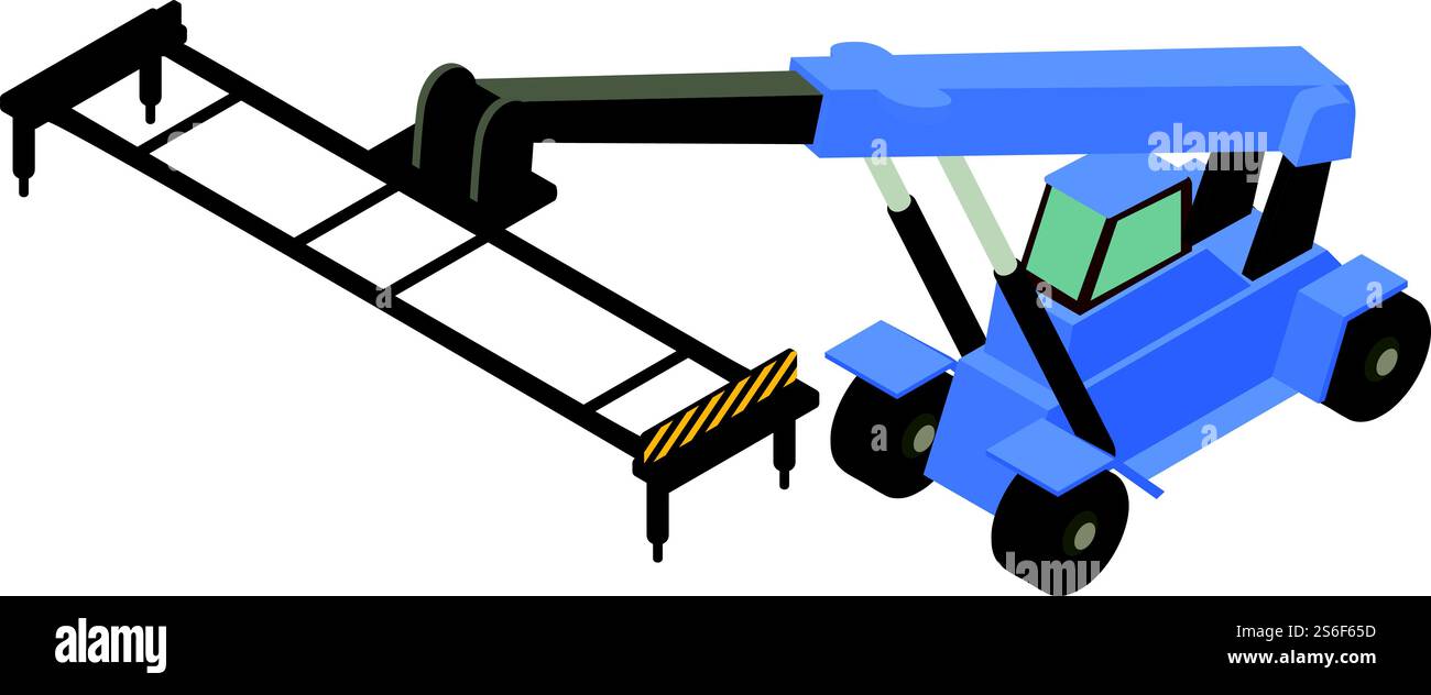 Stacker icon. Isometric of stacker vector icon for web design isolated ...