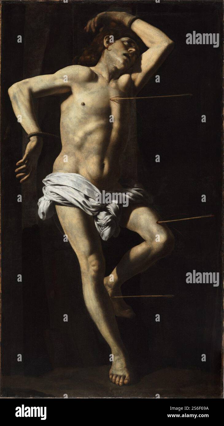 Giovanni Battista Caracciolo - The Martyrdom of Saint Sebastian Stock ...