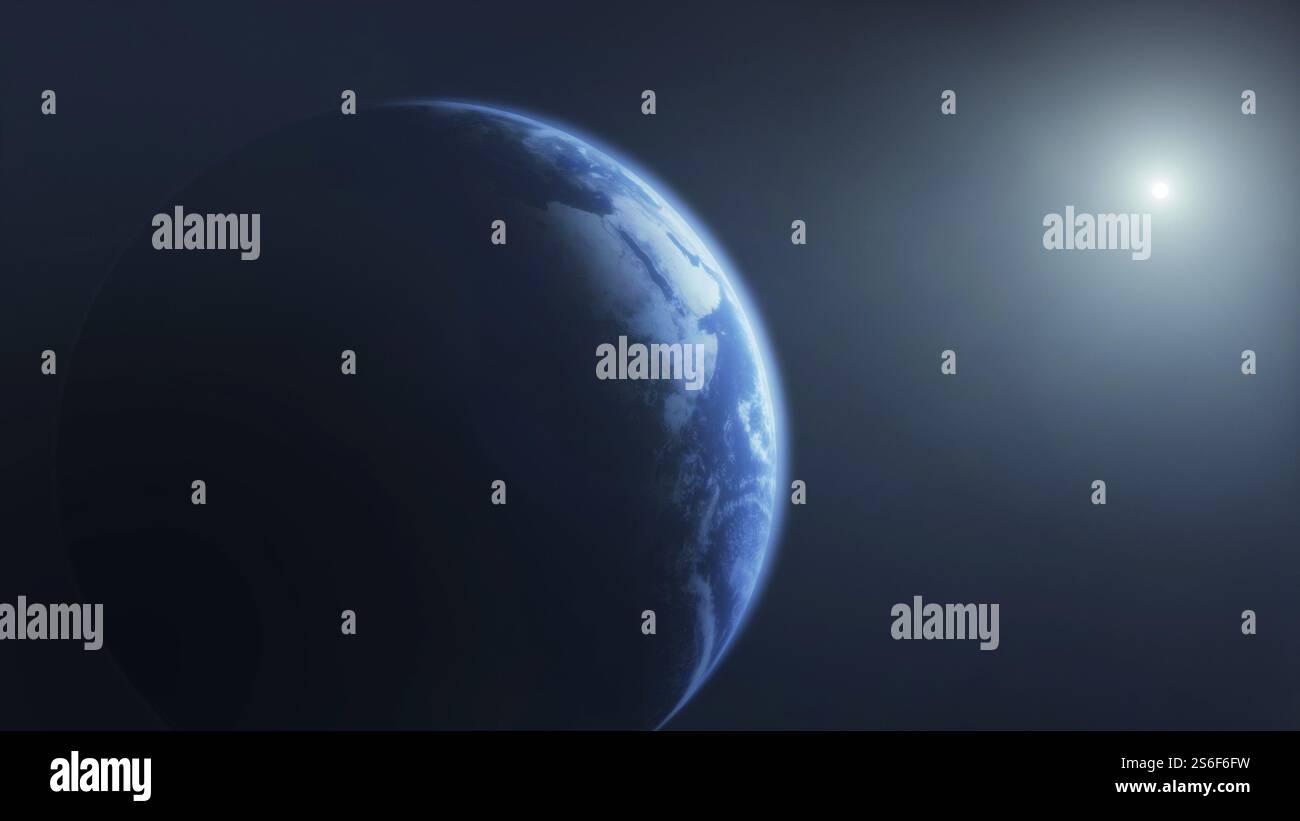 The planet Earth done with NASA textures 3d illustration Stock Photo ...