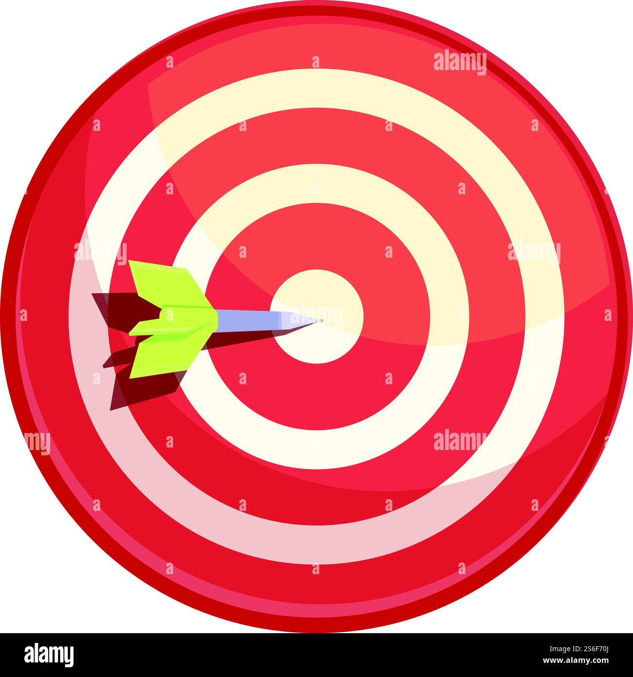 Darts target icon. Cartoon of darts target vector icon for web design ...