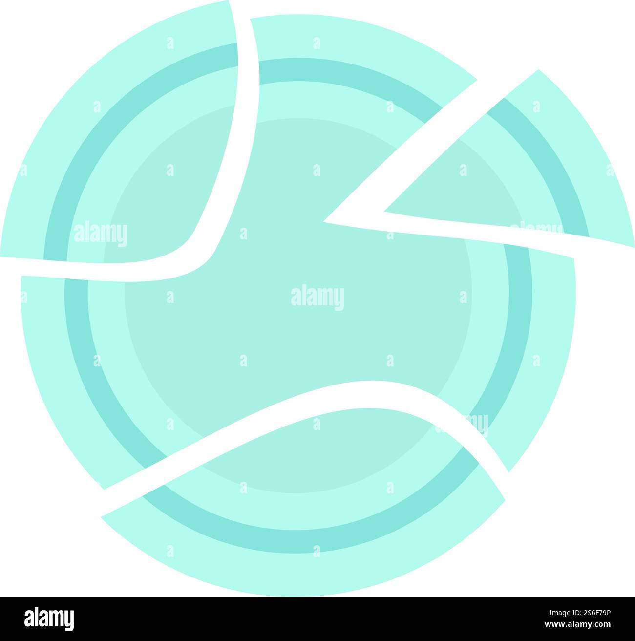 Broken plate icon. Cartoon of broken plate vector icon for web design ...