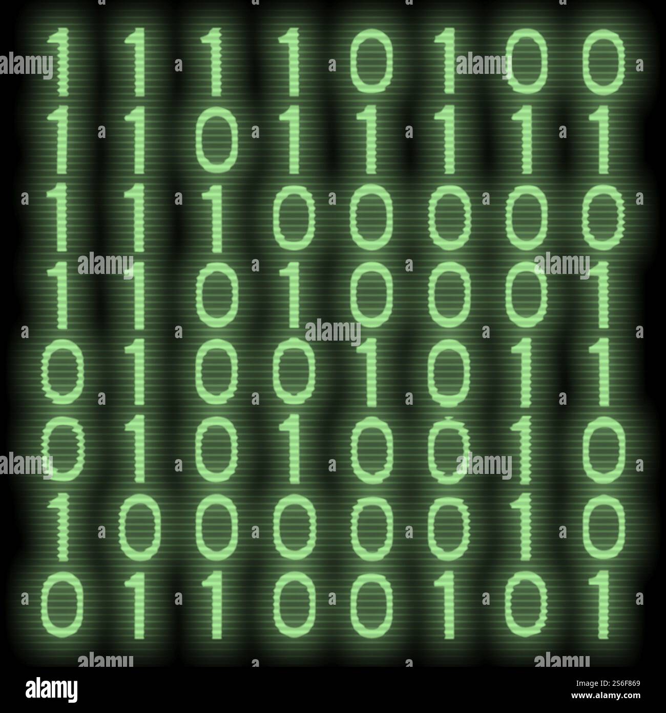 An image of a green binary code background Stock Photo - Alamy