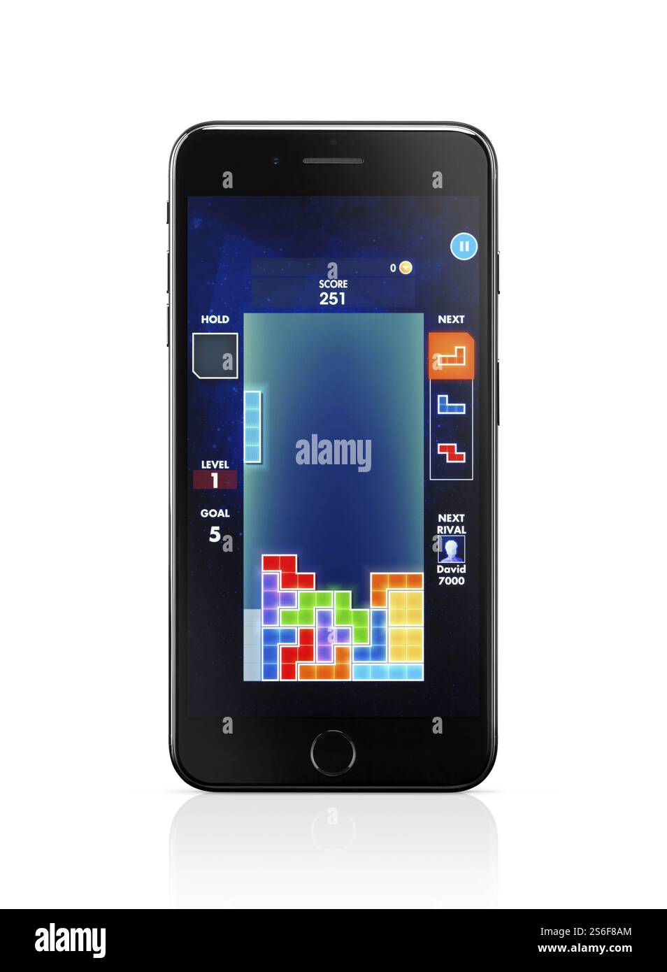 Apple iPhone 7 Plus with Tetris, classic video game on its display ...