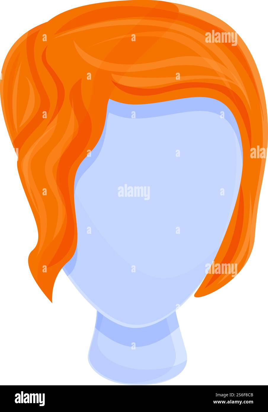 Artificial wig icon. Cartoon of artificial wig vector icon for web ...
