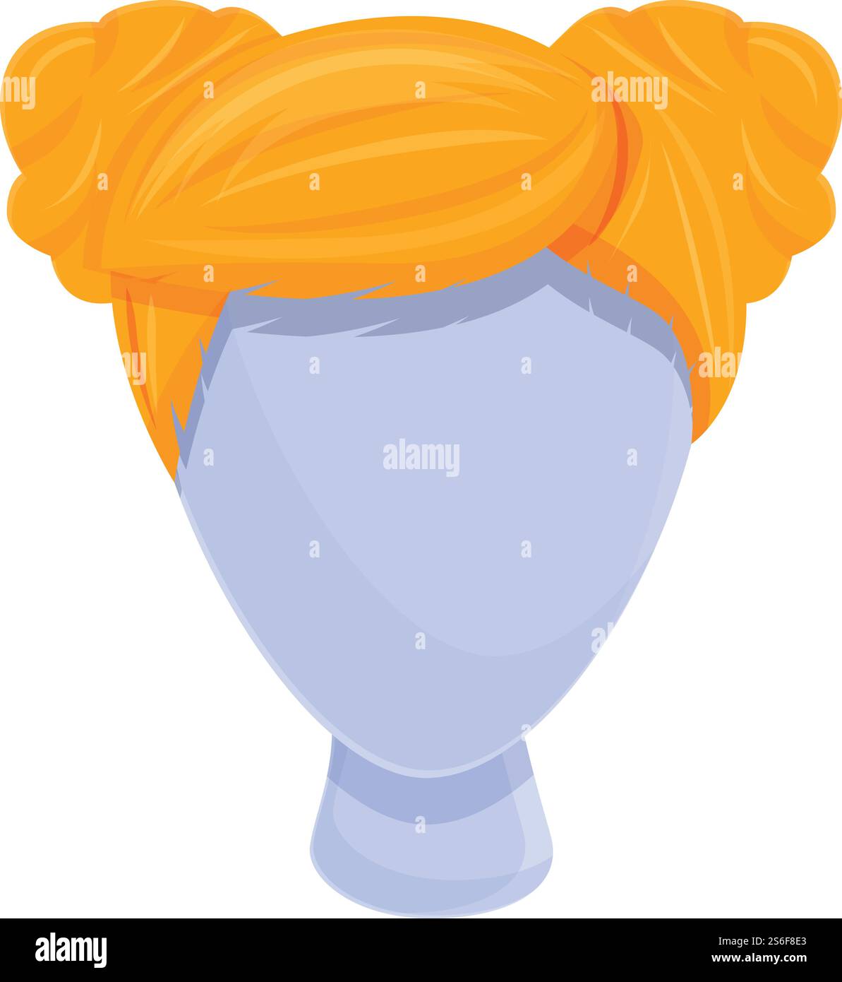 Carnival wig icon. Cartoon of carnival wig vector icon for web design ...