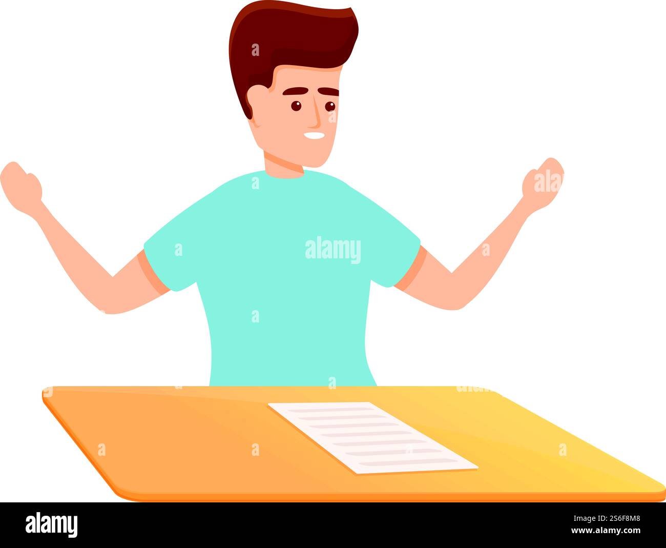 Big school test icon. Cartoon of big school test vector icon for web ...