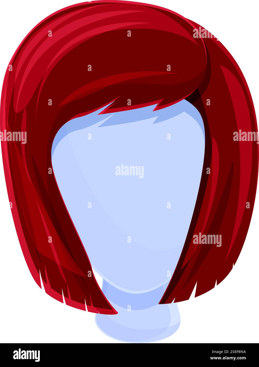 Man brunette hair wig Stock Vector Images - Alamy