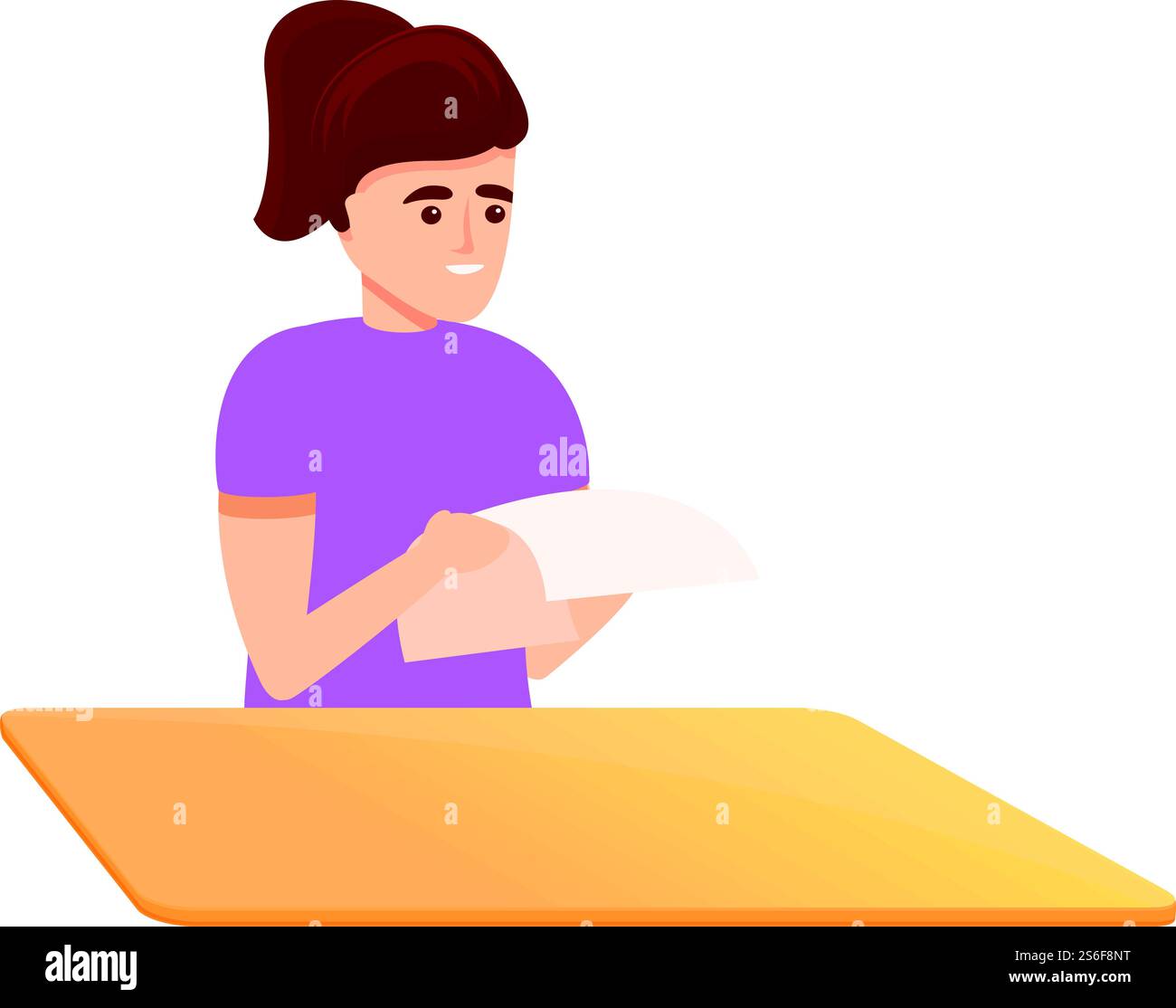 Read school test icon. Cartoon of read school test vector icon for web ...