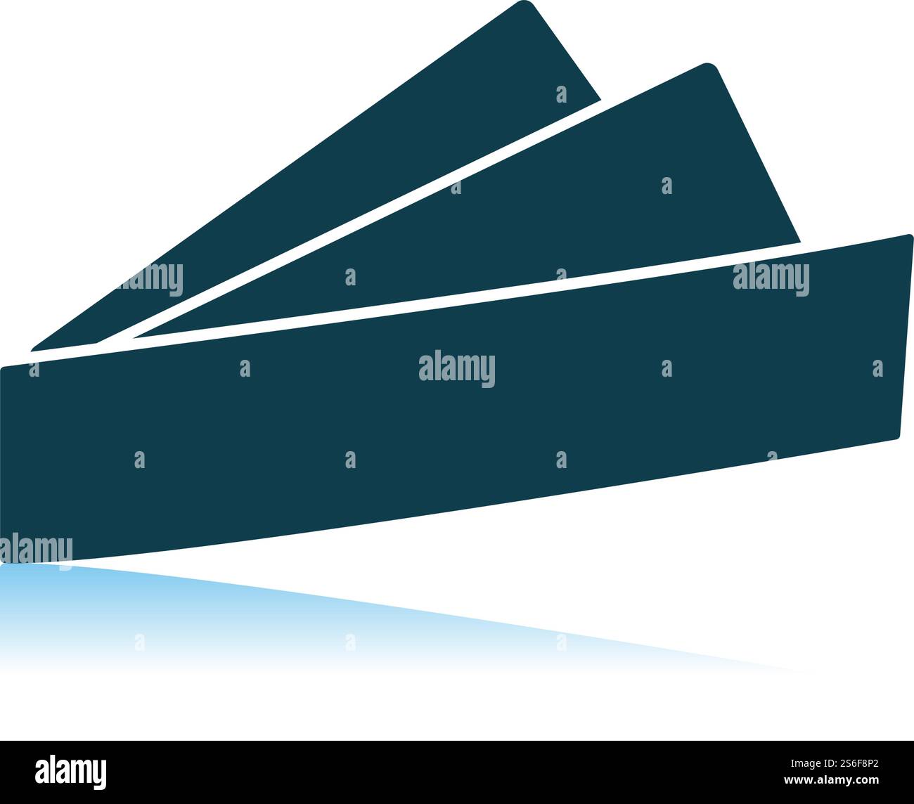 Business Handkerchief Icon. Shadow Reflection Design. Vector ...