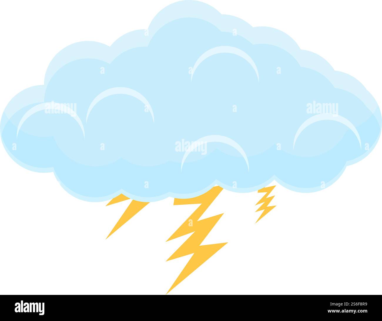 Thundercloud icon. Cartoon of thundercloud vector icon for web design ...