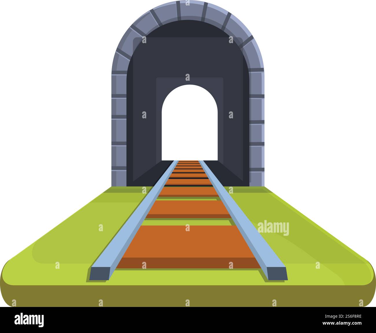 Tunnel mountain icon. Cartoon of tunnel mountain vector icon for web ...