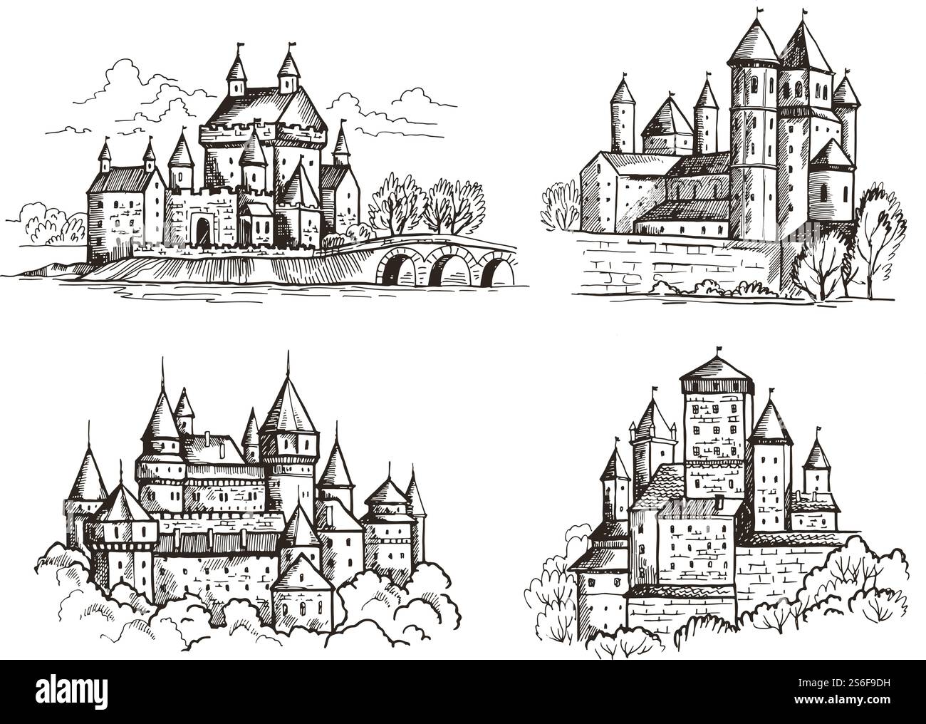 Castles. Medieval buildings for knights czech republic vintage castles ...