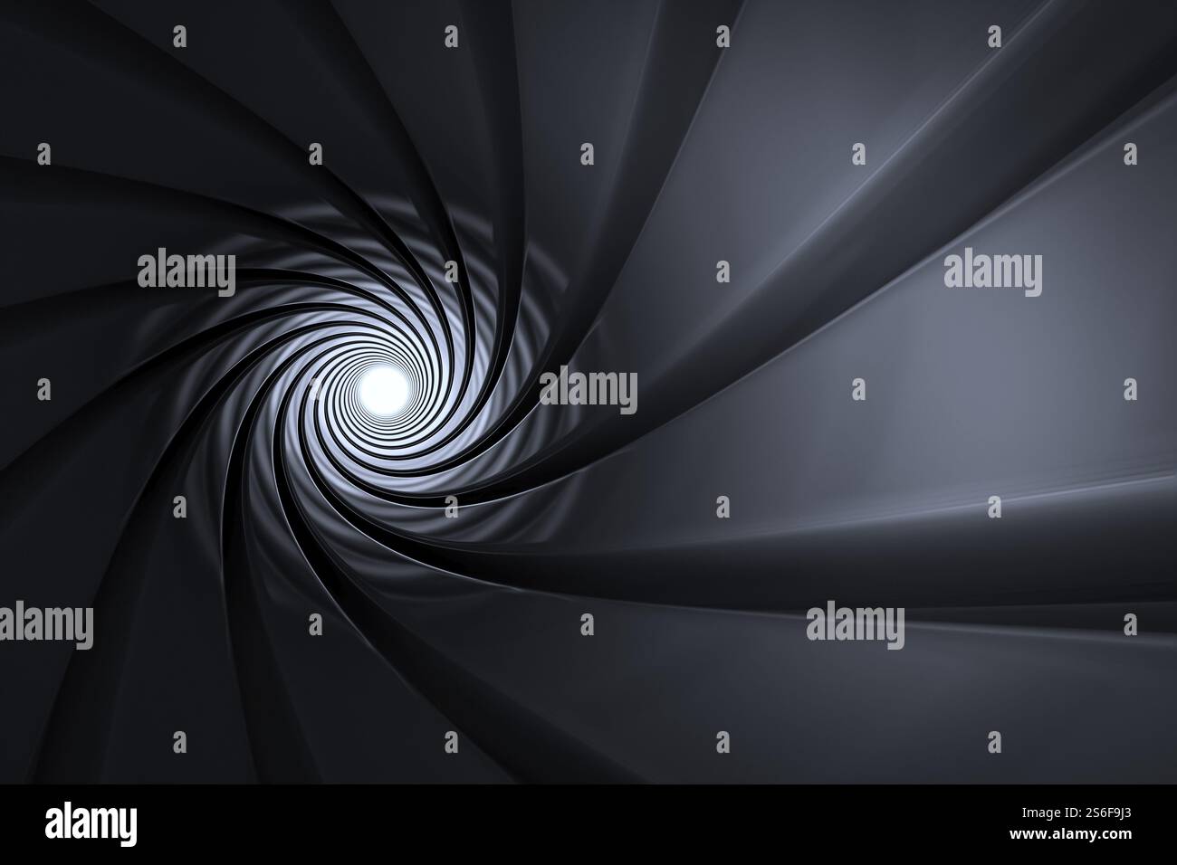 3d illustration of light reflections in a pipe Stock Photo - Alamy