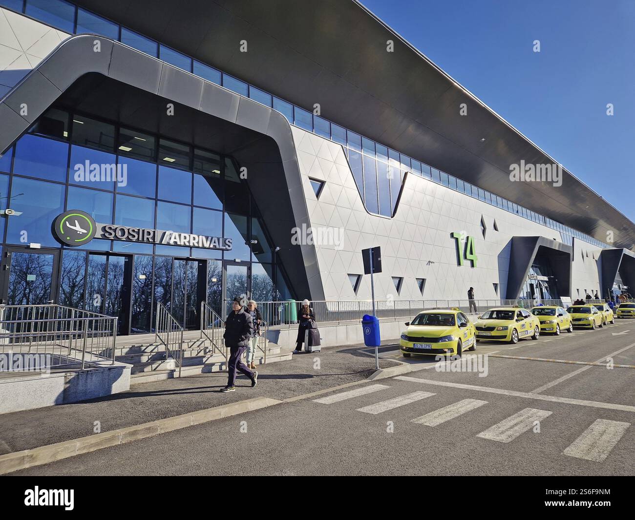 IASI, ROMANIA - JANUARY 5, 2025 Modern Iasi airport outdoors view of ...