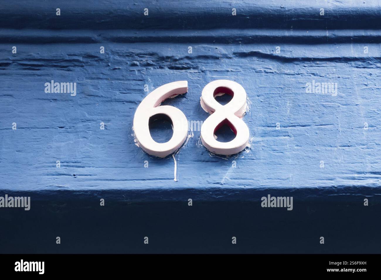 An image of the house number sixty eight Stock Photo - Alamy
