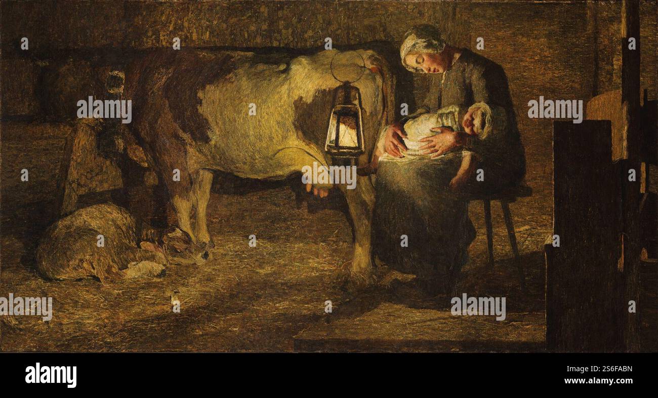 Giovanni segantini, le due madri hi-res stock photography and images ...