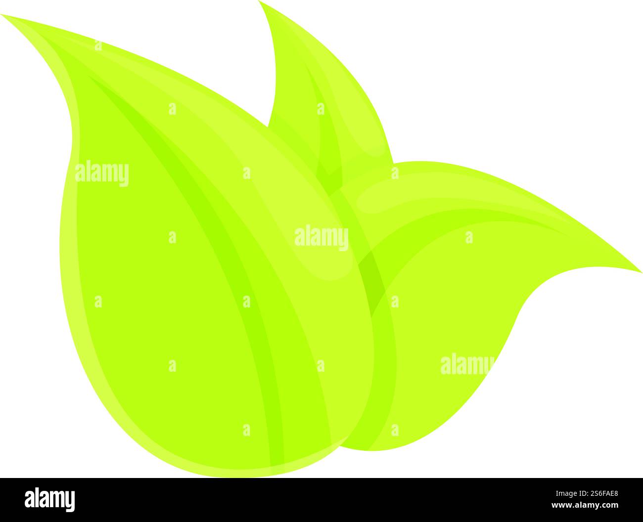 Biodegradable plastic leafs icon. Cartoon of biodegradable plastic ...