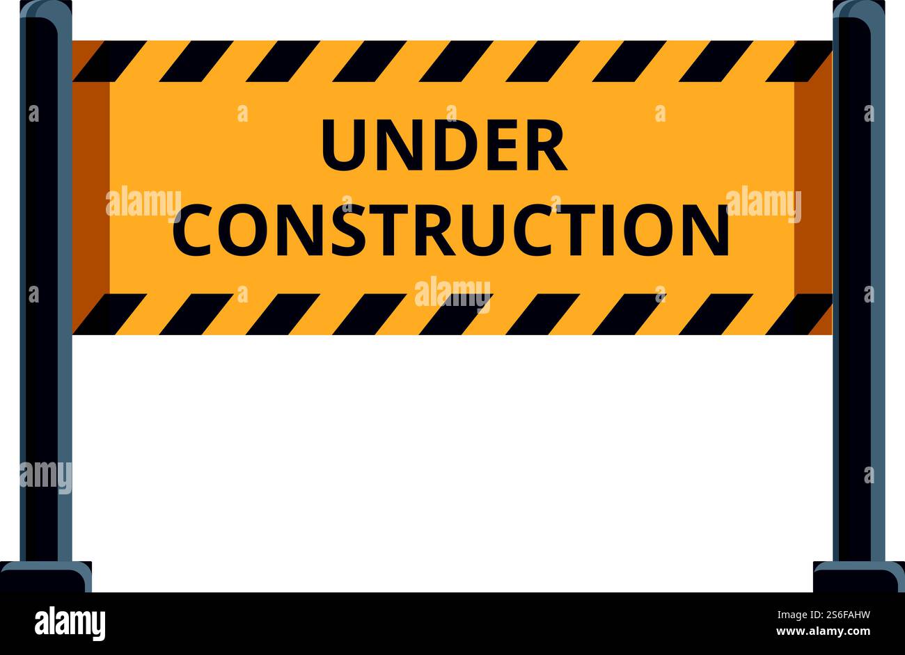Under construction barrier icon. Cartoon of under construction barrier ...