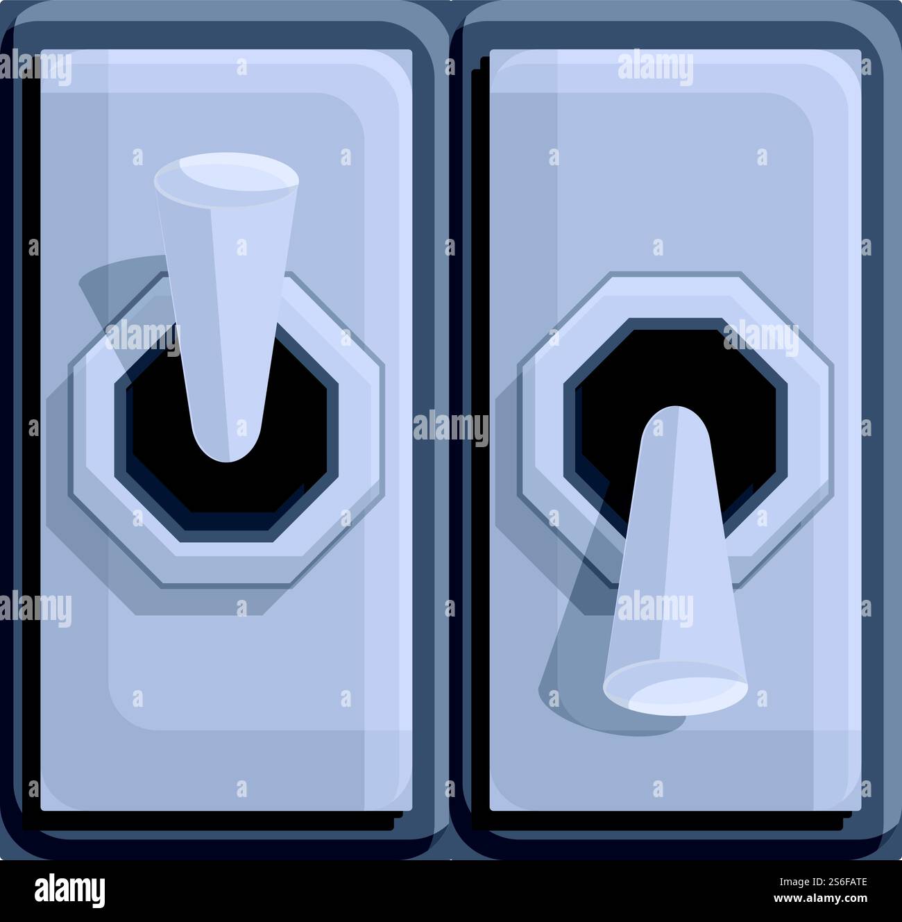 Toggle breaker switch icon. Cartoon of toggle breaker switch vector ...