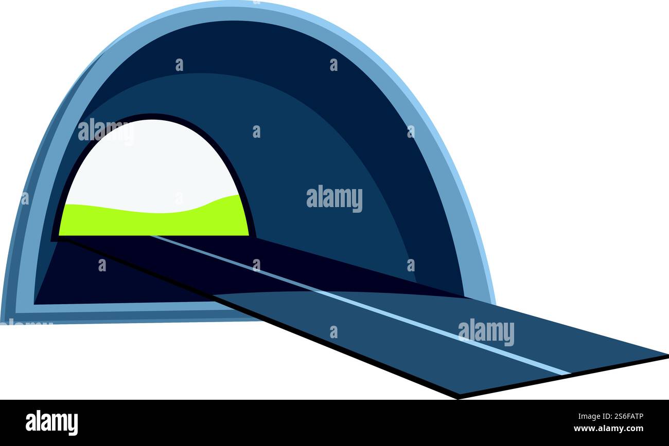 Highway tunnel icon. Cartoon of highway tunnel vector icon for web ...
