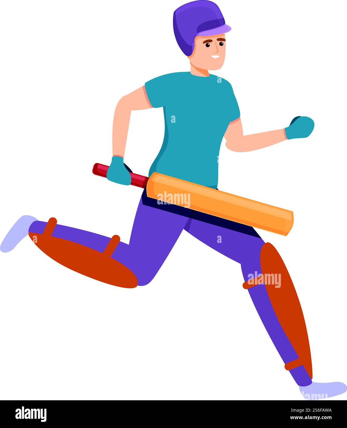 Cricket running icon. Cartoon of cricket running vector icon for web ...